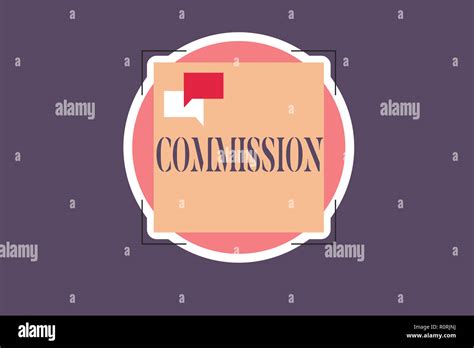 Conceptual Hand Writing Showing Commission Business Photo Text Instruction Comanalysisd Role