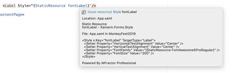 Tooltips Mfractor Documentation