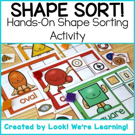 Shape Recognition Activities Shape Sort Hands On Shape Sorting