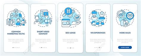 Current Marketing Trends Blue Onboarding Mobile App Screen Banner Template Download On Pngtree