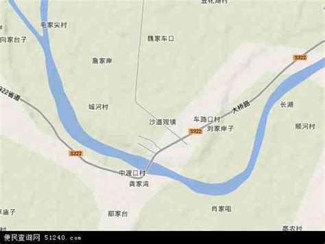 松滋市沙道观地图 湖北松滋市 松滋市 第4页 大山谷图库