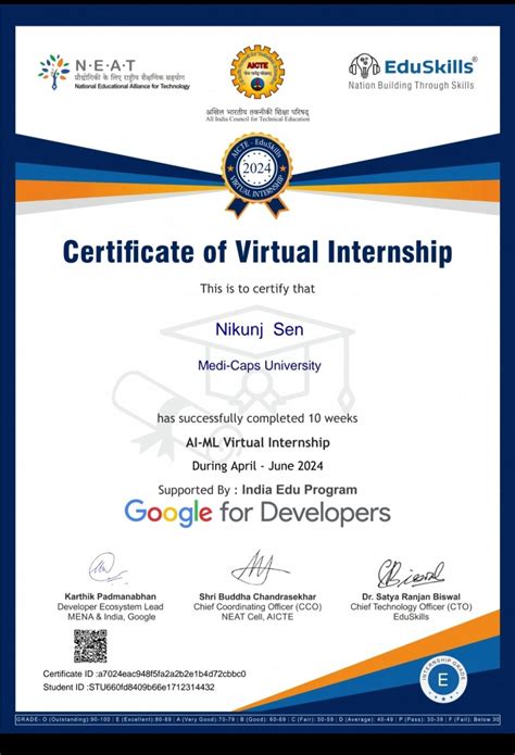 Nikunj Sen On Linkedin Ai Machinelearning Internship