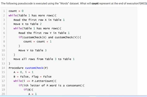 The Following Pseudocode Is Executed Using StudyX
