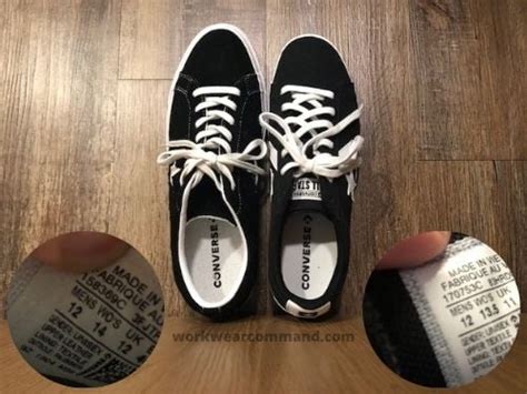 Converse One Star Sizing Guide W Real Comparison Photos Work Wear Command