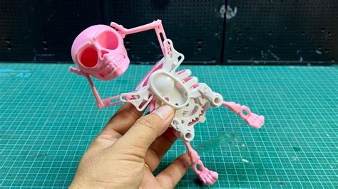How To Make Assemble 3d Printed Dancing Skeleton For 2 Youtube
