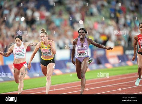 Gina Lückenkemper And Daryll Neita Participating In The 100 Meters Of