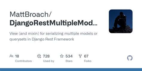 GitHub MattBroach DjangoRestMultipleModels View And Mixin For