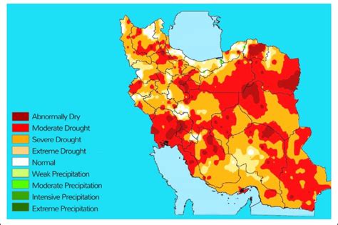 Irans Meteorological Drought Based On Spei Between 2010 And 2017 Iran