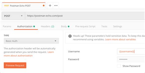 Authorizing Requests Postman Learning Center