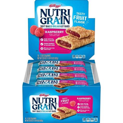 Bulk Nutri Grain Breakfast Bars Raspberry 16 Pk Wholesale Foods
