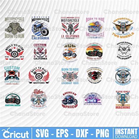 Motorcycle Bundle Svg Biking Svg Motorcycle Cut Files Mot Inspire Uplift