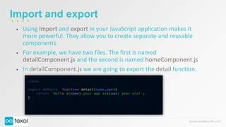 JavaScript ES6 Fundamentals PPT