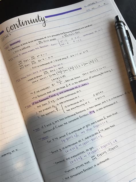 Some Review Notes For Calc Before Heading Off To College R Handwriting