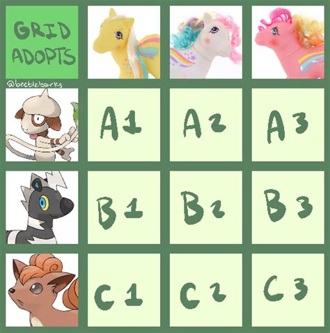 🍀 g1 mlp x pokémon grid on toyhouse