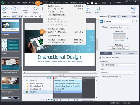 Use A Question Pool Customguide