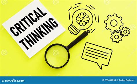 Critical Thinking Is Shown Using The Text And Pictures Of Brain And