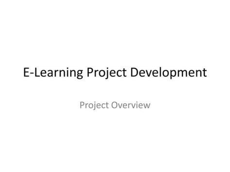 Tm E Learning Project Workflow Ppt Computer Software And