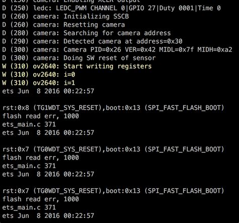 problem esp32 panic ed when running ov2640 camera initialization