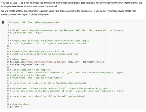 solved you use isomap as a way to reduce the dimensions