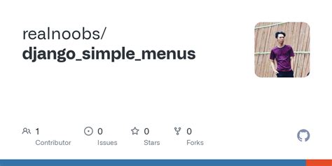 Github Realnoobs Django Simple Menus