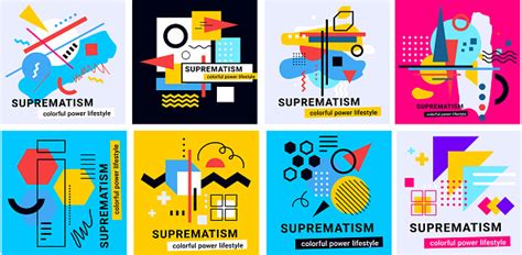 색상 배경에 밝은 추상화와 기하학적 템플릿의 벡터 컬렉션입니다 헤더와 모양으로 추상적 인 창조적 인 구성 0명에 대한 스톡 벡터 아트 및 기타 이미지 Istock