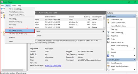 Export System Logs And Application Logs On Windows Server 2012 2016