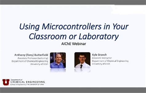 Using Microcontrollers To Improve Learning And Engagement In Chemical Engineering Classrooms AIChE
