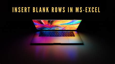 Insert Blank Rows In Excel How To Insert Blank Rows In Excel Insert Blank Rows In Few