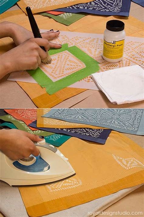 Jacquard Discharge Paste Stencil Fabric Stencil Diy Printing On Fabric