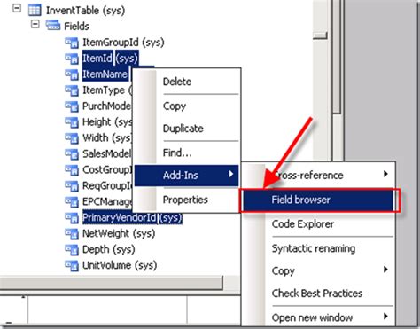 Sysfieldbrowser In Dynamics Ax 50 And 2012 Sreenath Reddy G D365 Fo Technical Blog