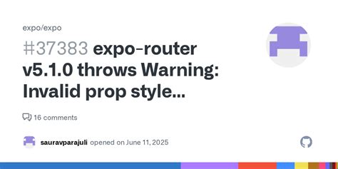 Expo Router V510 Throws Warning Invalid Prop Style Supplied To Reactfragment — No Fragment