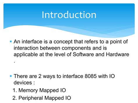 Distinguish Between Memory Io And Peripheral Io Pptx
