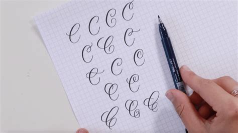 Ways To Write Letter C In Brush Calligraphy The Happy Ever Crafter Inc