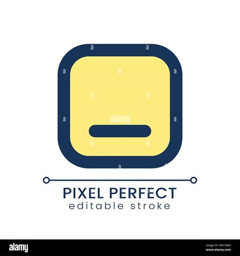 Minimize Button Pixel Perfect RGB Color Ui Icon Stock Vector Image Art Alamy
