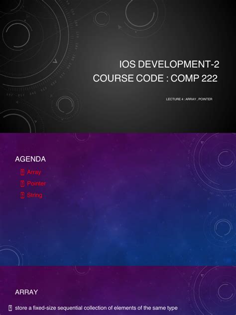 Lecture 4 Array And Pointer 2 Pdf