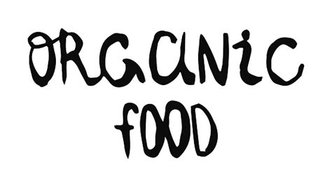흰색 배경에 고립 된 유기농 식품 손으로 그린 글자 낙서 스타일의 벡터 윤곽선 기호 그림입니다 에코 건강한 라이프 스타일 0명에 대한 스톡 벡터 아트 및 기타 이미지