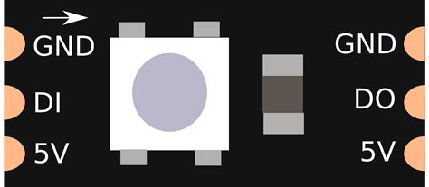 Ws2812b电路图 Ws2812b灯带电路图 1608b电路图供电 大山谷图库