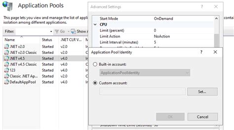 C How To Give Witadmin Execution Rights To A Dotnet Application On Iis Stack Overflow