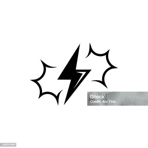 천둥과 번개 벼락 플래시 플랫 벡터 아이콘 그림입니다 흰색 배경에 간단한 검은 기호 천둥과 번개 썬더 볼트 는 웹 및 모바일 Ui 요소에 대한 디자인 템플릿에 서명합니다