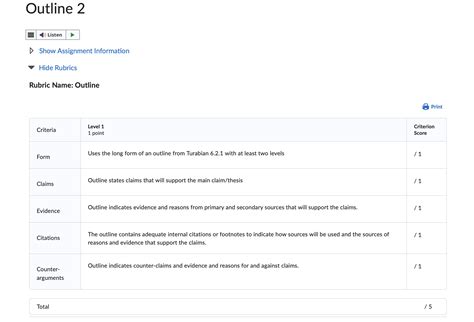 Outline D Show Assignment InformationHide Chegg