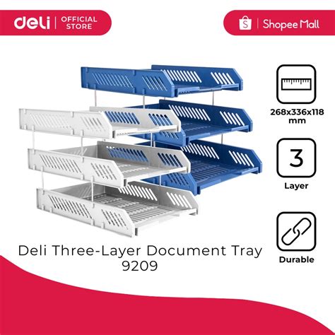 Deli 9209 Three Layer Document Tray 1PC Shopee Philippines