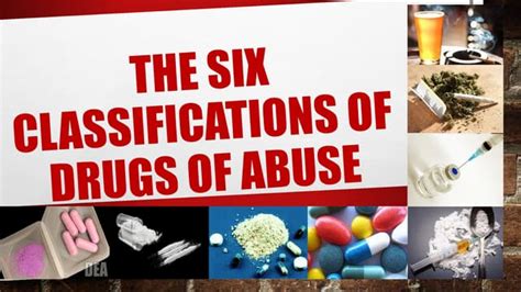 Classification Of Drug Abuse Substance Of Use And Abusepptx