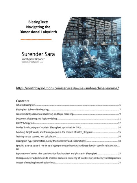 Blazing Text Navigating The Dimensional Labyrinth Pdf Cluster Analysis Graphics Processing