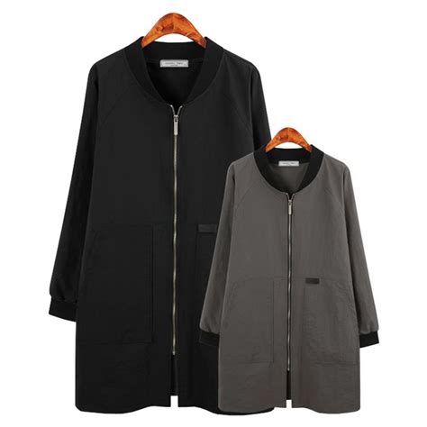 허밍퍼플 여성용 2761 위트 Bg 롱 집업 자켓 빅사이즈 아우터 편안한 스타일 좋은 오버 플러스 여자 엄마 옷 여성의류