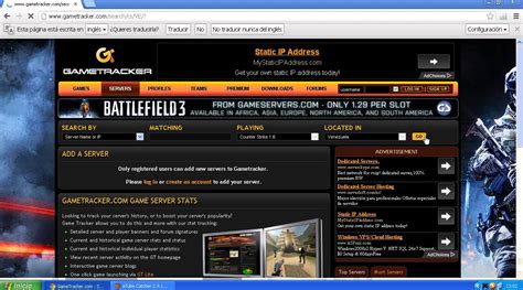 Como Buscar Ip En La Pagina Gametracker Para El Cs 1 6 No Steam Youtube