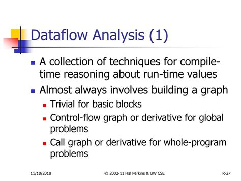 dataflow analysis hal perkins autumn ppt download
