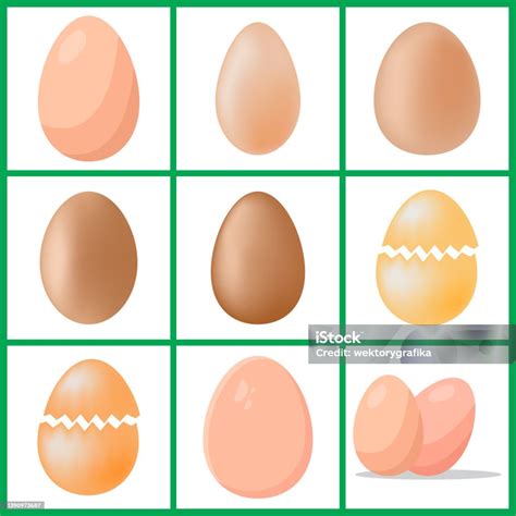 닭고기 달걀 세트 흰색 배경에 고립된 벡터 일러스트 레이 션 건강한 생활방식에 대한 스톡 벡터 아트 및 기타 이미지 건강한 생활방식 단체 닭 Istock