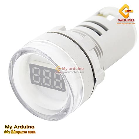 ดิจิตอลโวลต์มิเตอร์ Led Mini Voltmeter 60 500vac แบบติดแผงแสดงผล จอสี