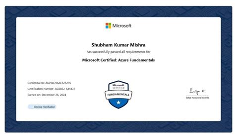 Shubham Mishra On Linkedin Microsoftcertifications Cloudcomputing Cybersecurity