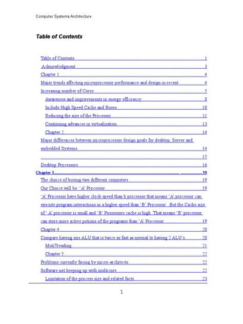 Computer Systems Architecture Pdf Multi Core Processor Central